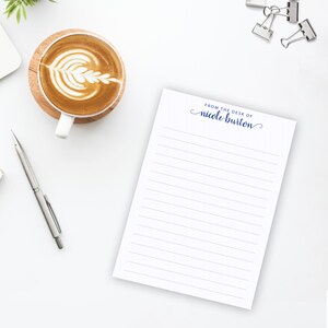 From the Desk of Notepad, Elegant Script Notepad, Calligraphy Name ...