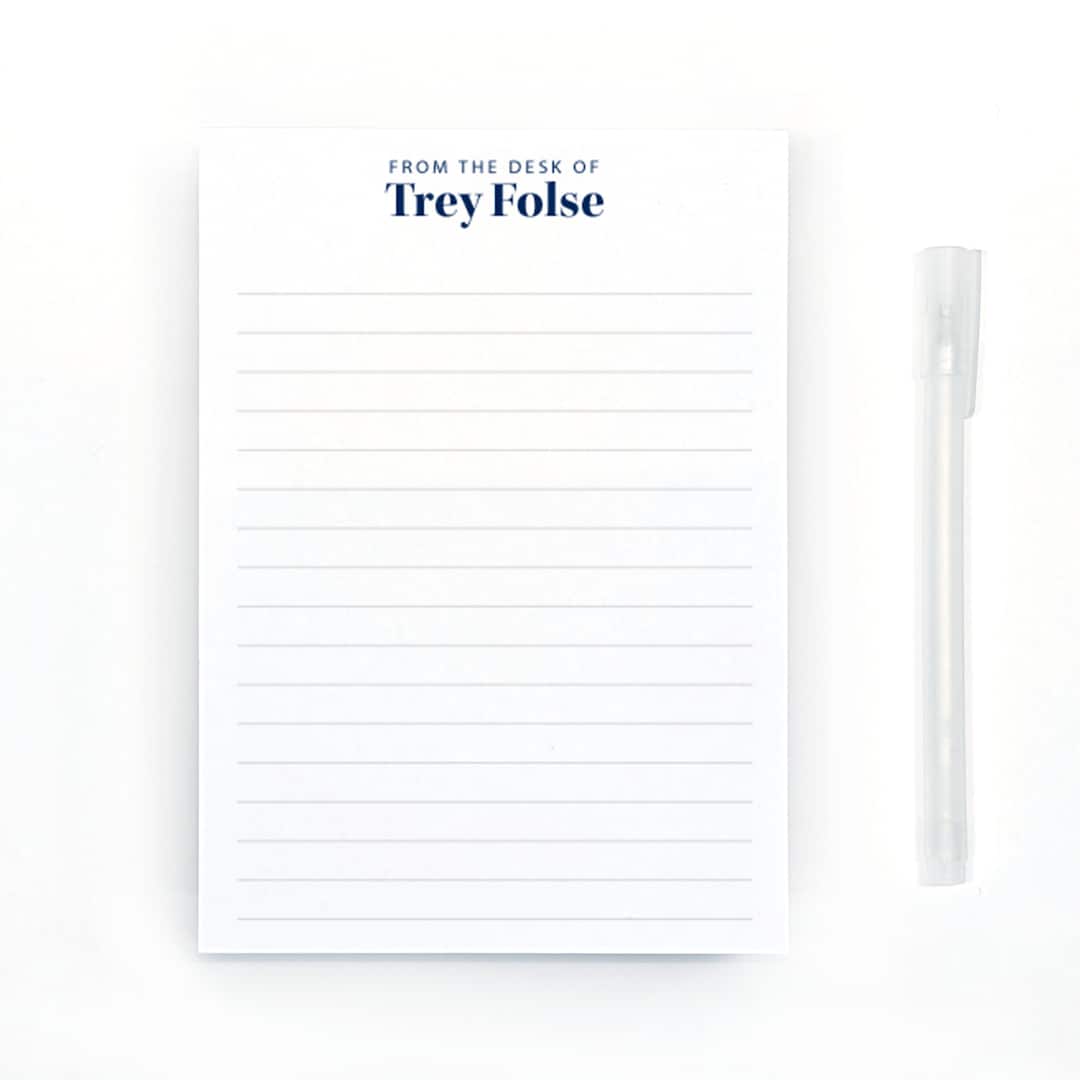 Personalized Notepad, From the Desk of Notepad, Professional Writing ...