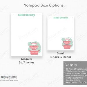 Personalized Notepad, Retro Glassware Collector 50s Design, Vintage ...