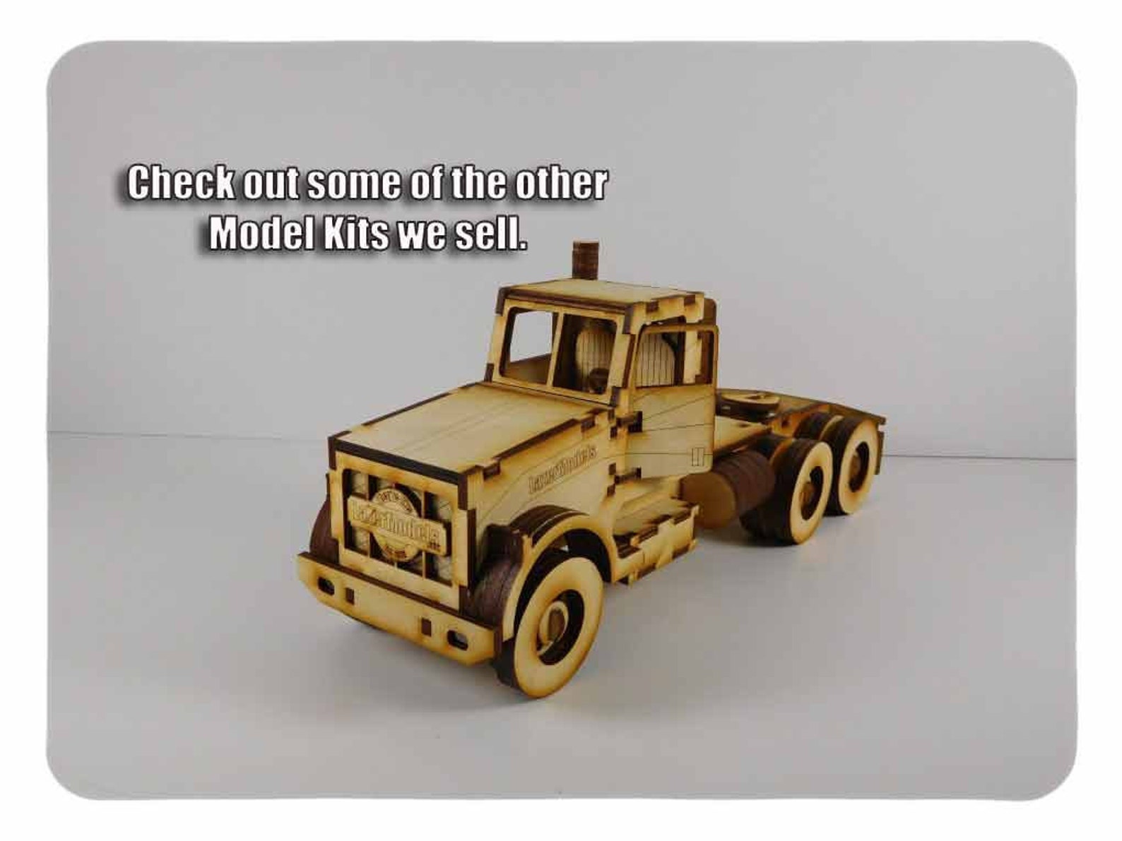 Wood Model Kit Fire Engine 3D Puzzle | Etsy