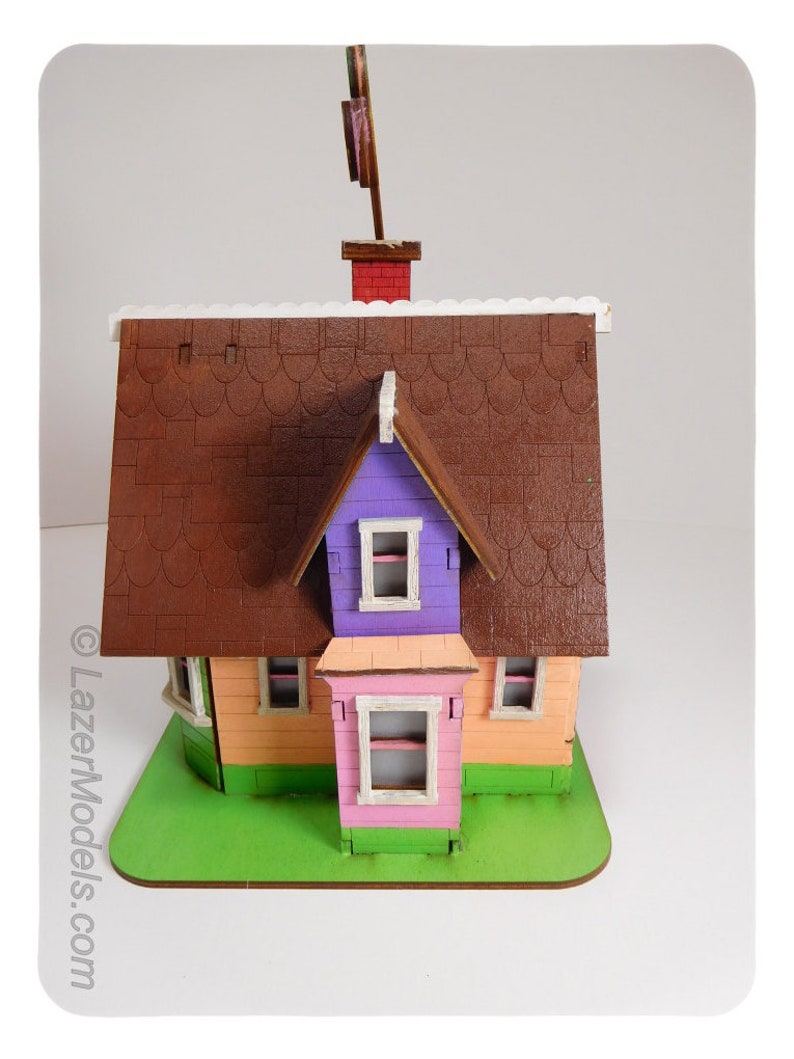 Wood Model Kit of up House 3D Puzzle - Etsy
