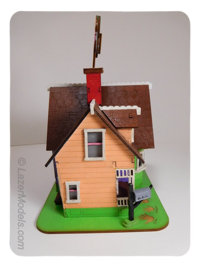 Wood Model Kit of up House 3D Puzzle - Etsy