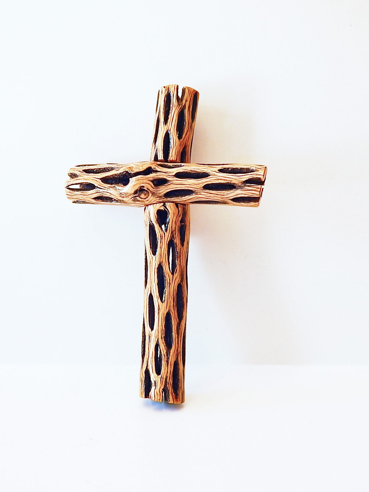 8 Cholla Cactus Wood Cross - Etsy