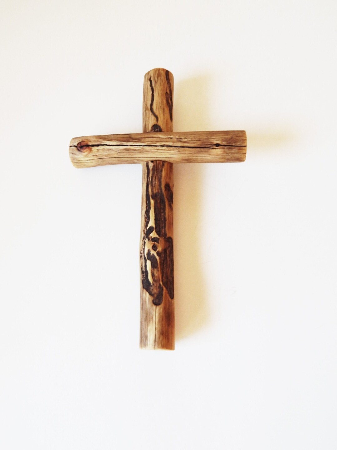 8 Inch Fir Wood Cross W/insect Trails - Etsy