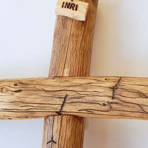 12" Spruce Wood W/inri and Insect Trails Cross - Etsy