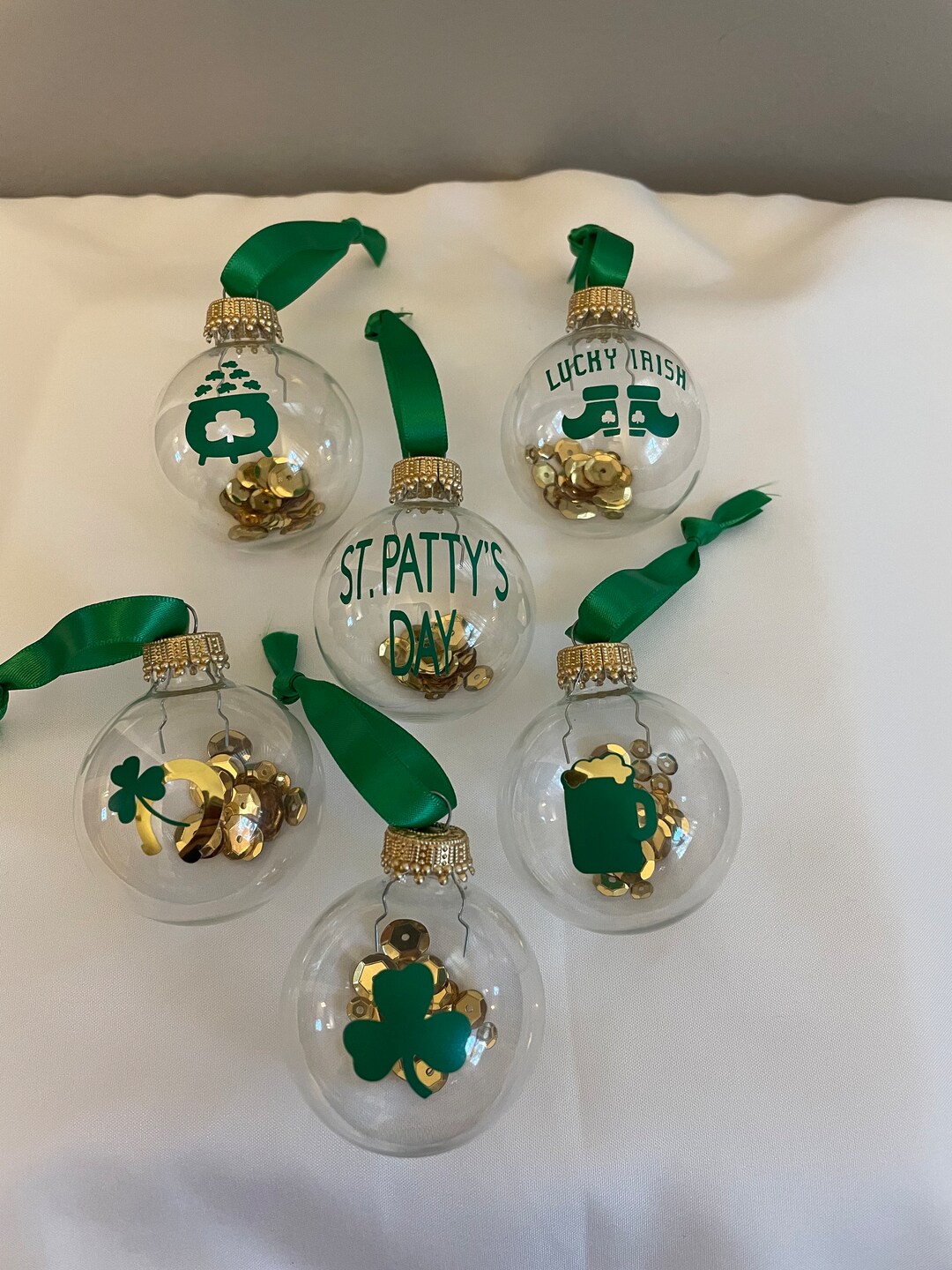 St Patrick’s Day Ornaments Set of 6 #2 - Etsy