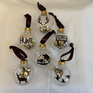 Hunting Ornaments Set of 6 - Etsy
