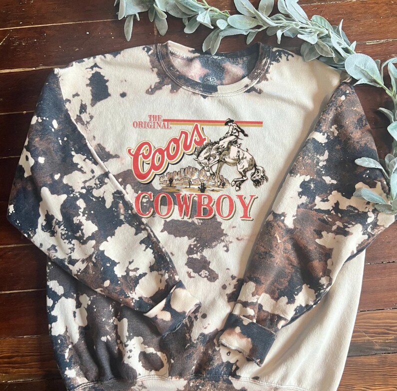 Coors Original Cowboy Sweatshirt, Western Hoodie, Rodeo Sweater ...