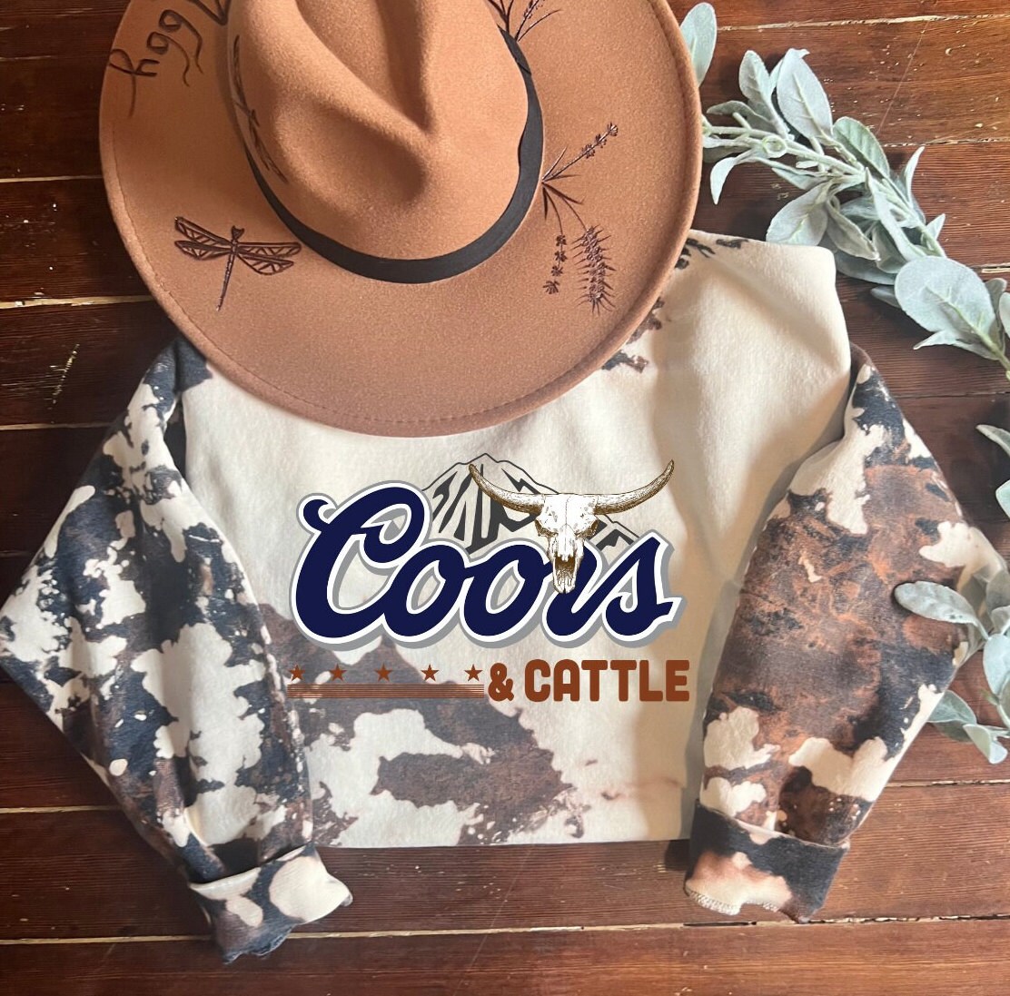 Coors & Cattle Cowhide Shirt Country Trendy Clothes Western Clothes ...