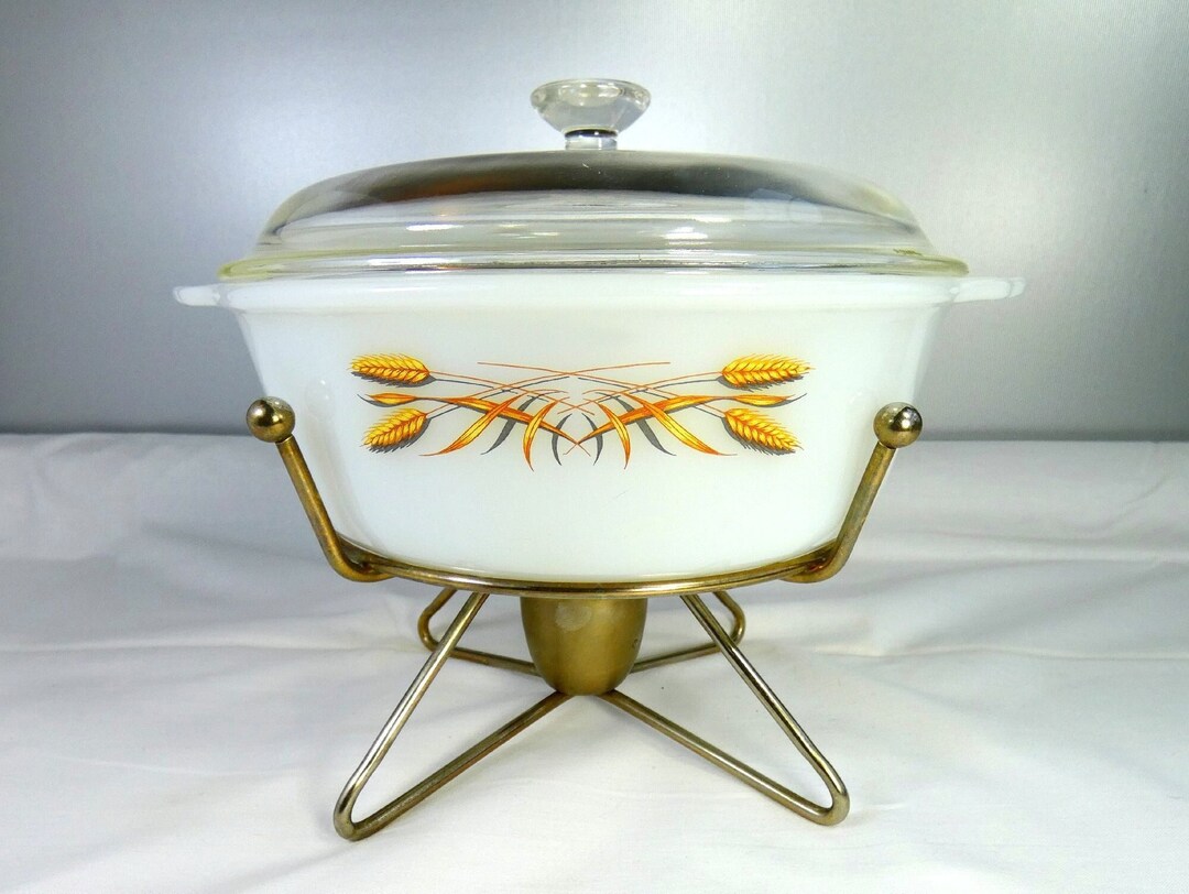 Vintage Fire King Fireking Anchor Hocking Covered Casserole Dish Lid ...