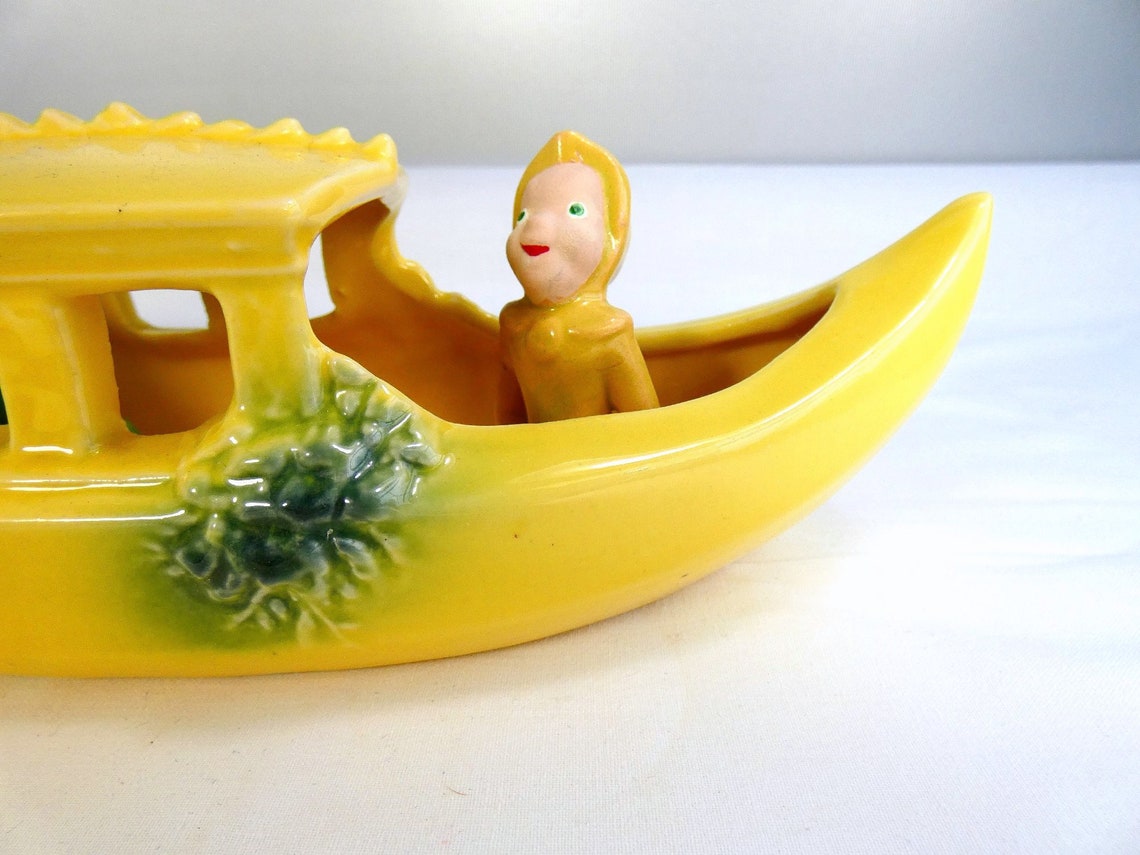 Mccoy Pottery Gondola Boat Mid Century Planter Candy Dish - Etsy