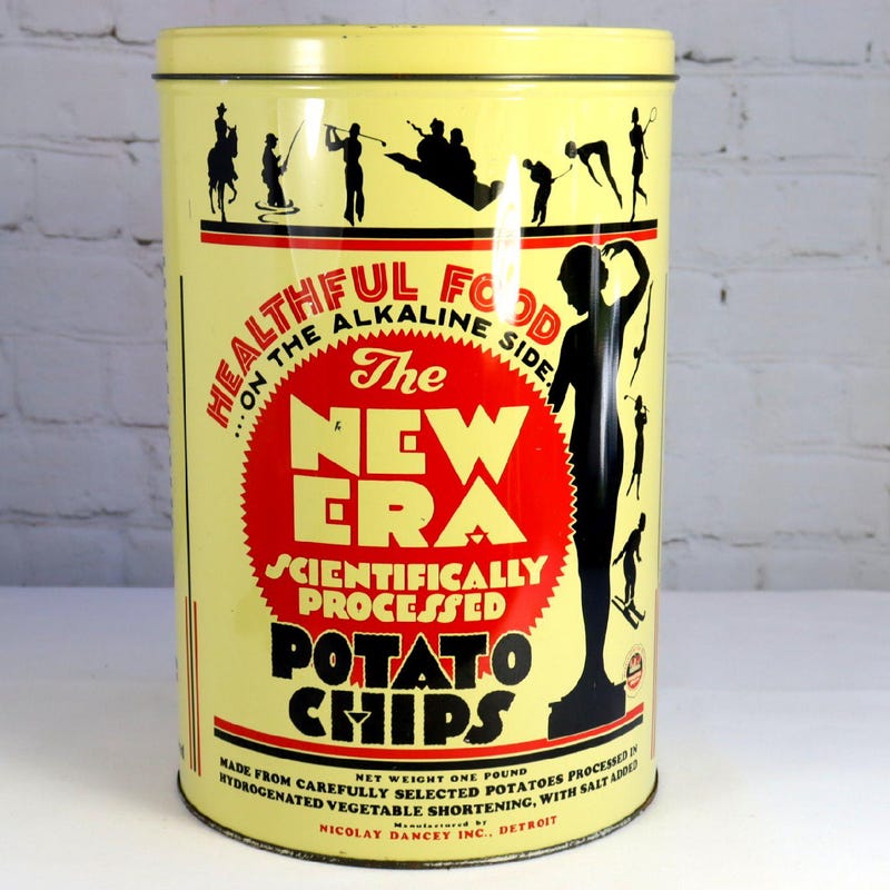 Potato Chip Tins - Etsy