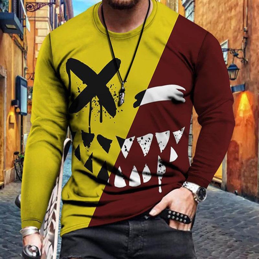 Mens Letter Crew Neck Slim Fit Casual Print T Shirt Etsy mens-letter-crew-neck-slim-fit-casual-print-t-shirt-etsy