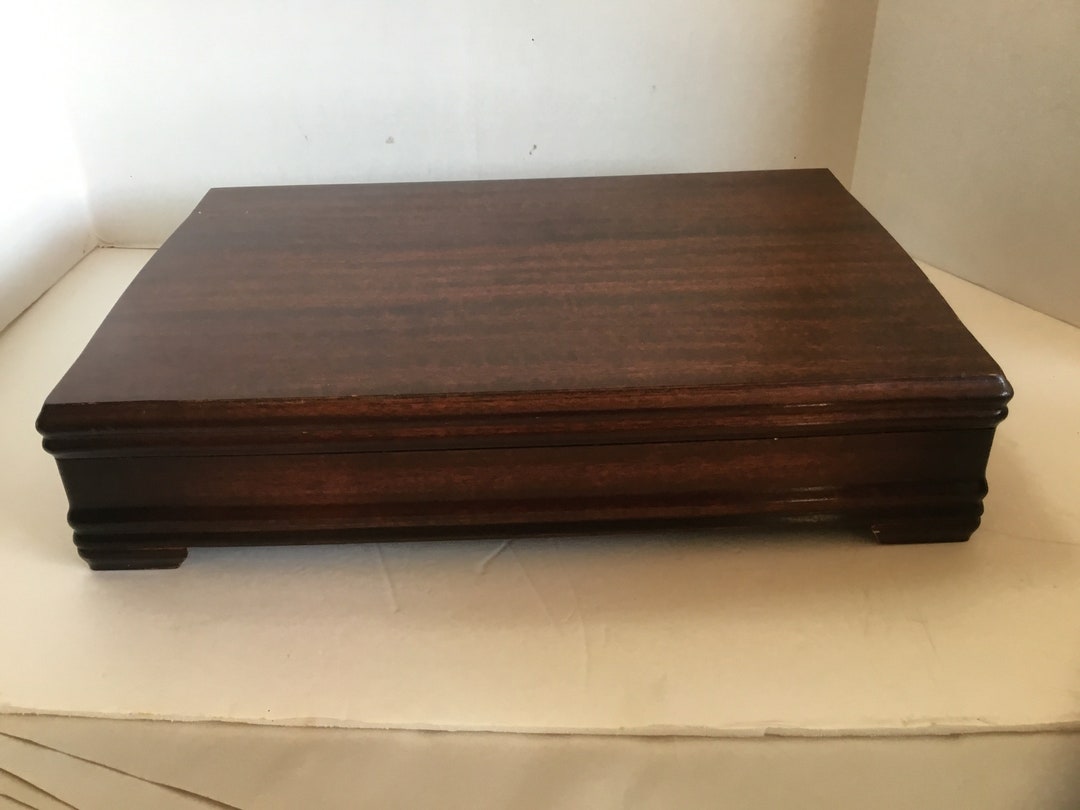 Large Vintage Wood Silverware Chest Storage Box 17 - Etsy