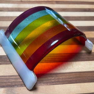 Personalizable Glass Rainbow Bridge in the Clouds Pet Memorial Arch Sun ...