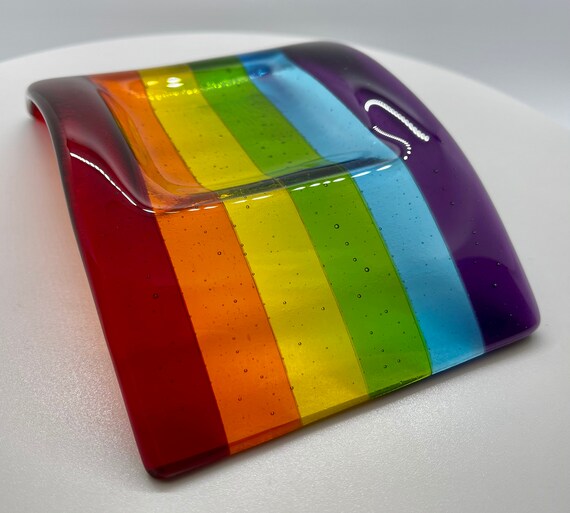 Fused Glass Rainbow Candle Bridge Arch - Etsy