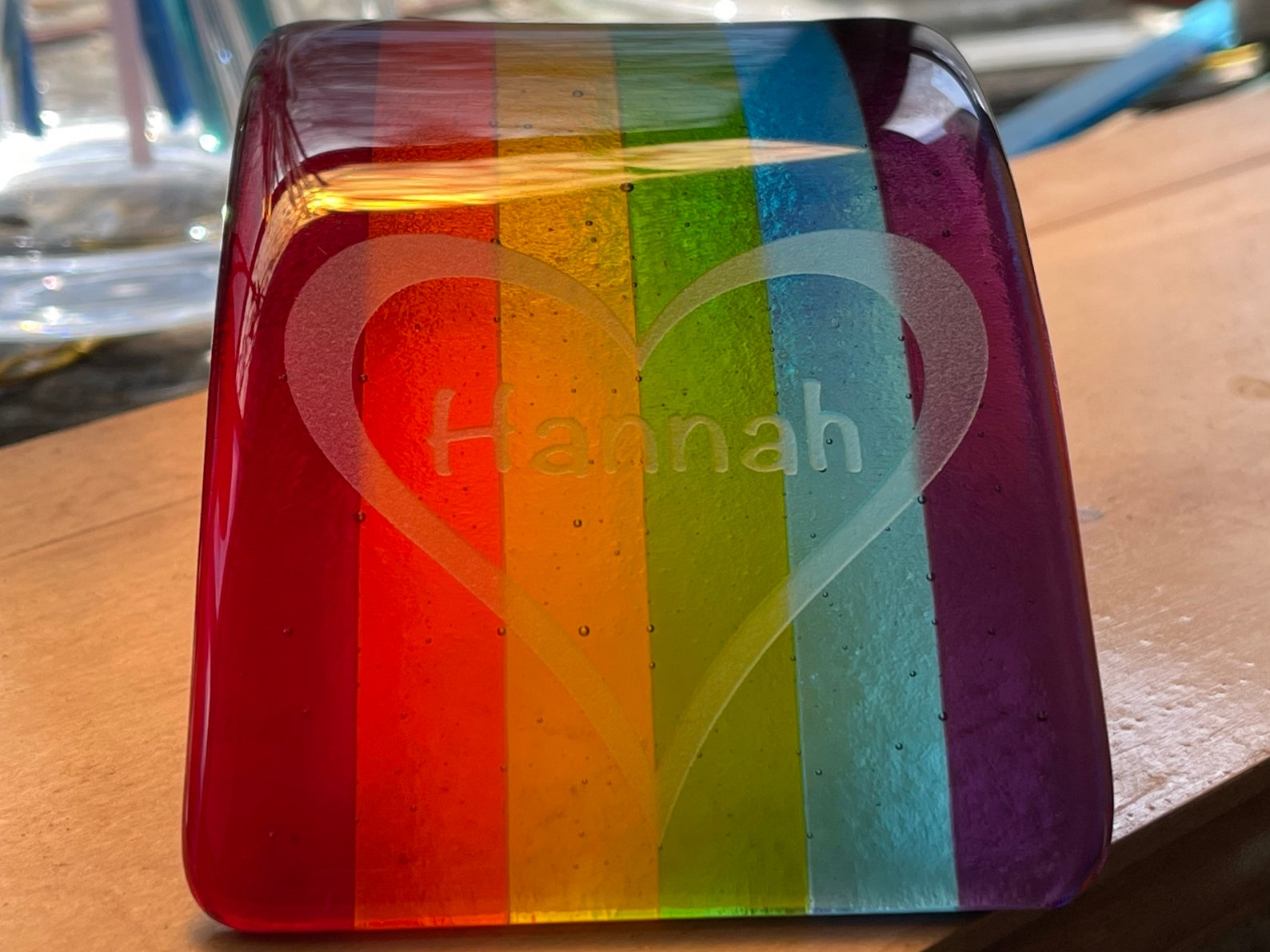 Fused Glass Rainbow Bridge Pet Memorial Arch Sun Catcher - Etsy