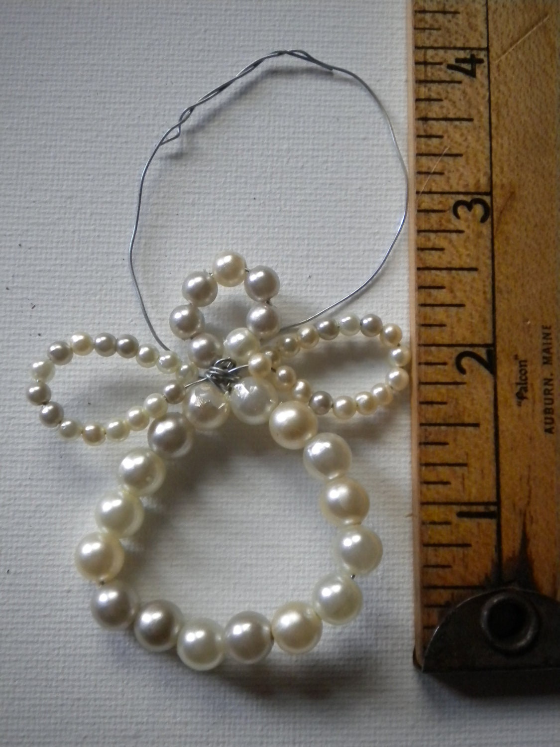 Handcrafted Angel Ornament, Handmade Angel Gift, Beadwork, Pearl Angel ...