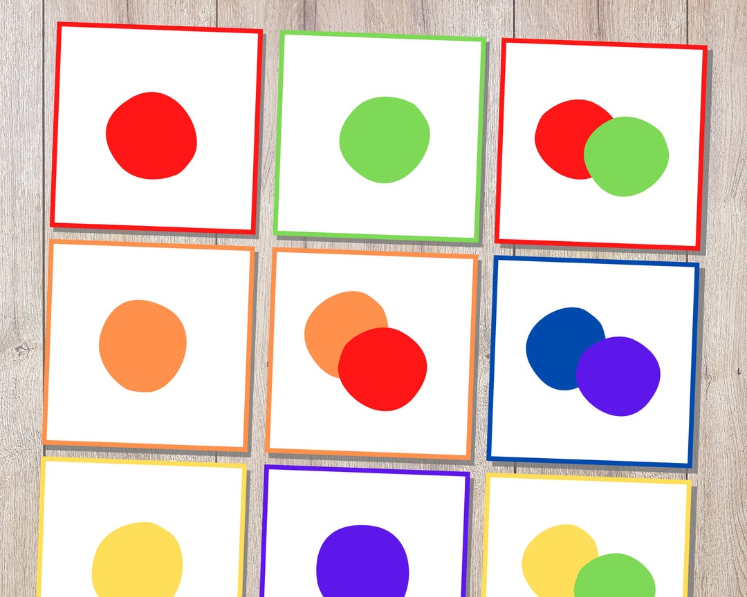 Rainbow Memory Match Game, Printable Activity for Kids, Instant ...