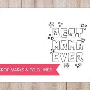 Best Mama Ever, Printable Mother's Day Cards, Card From Child ...
