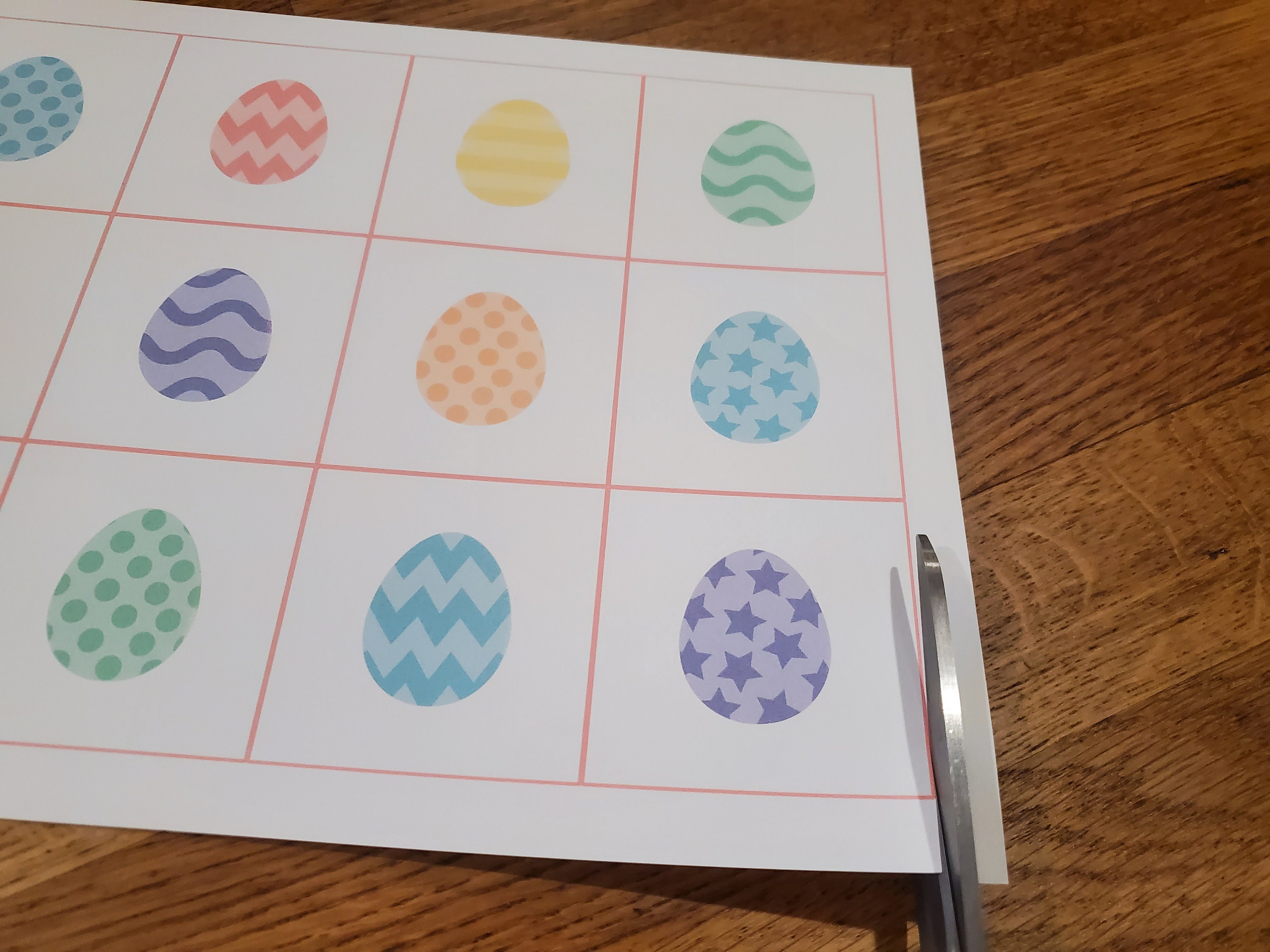 Easter Egg Memory Match Kid's Game, Printable Instant Download ...