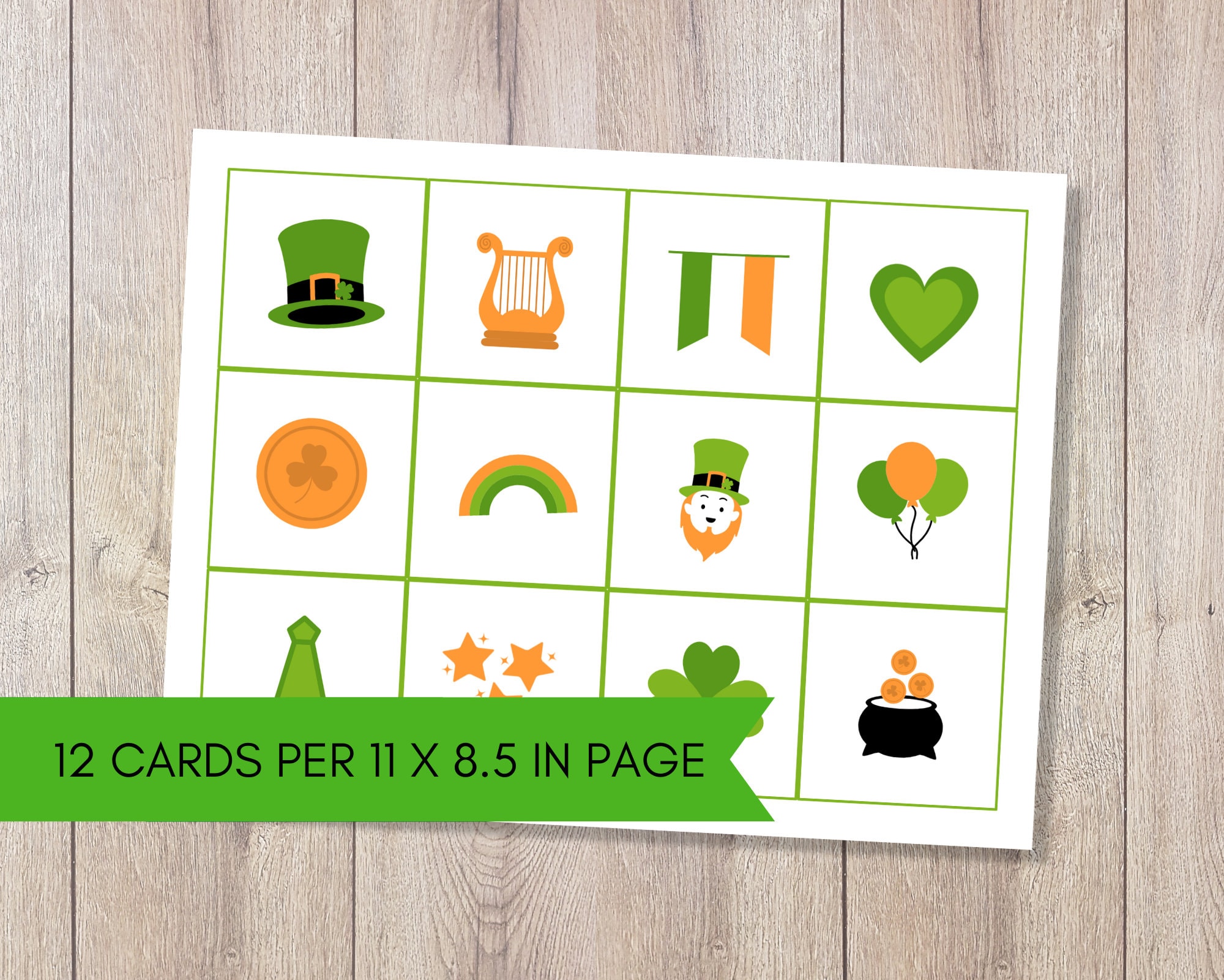 Saint Patrick's Day Match Game, Memory Game, Family Game Night, Rainy ...