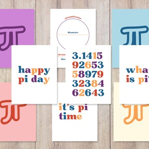 Pi Day Classroom Decor Bundle, Instant Download, Print at Home, Letter ...