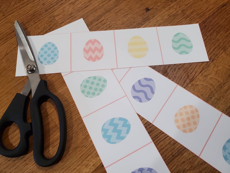 Easter Egg Memory Match Kid's Game, Printable Instant Download ...