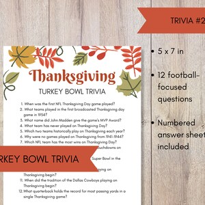 Thanksgiving Game Bundle of Three Thanksgiving Trivia Games for Family ...