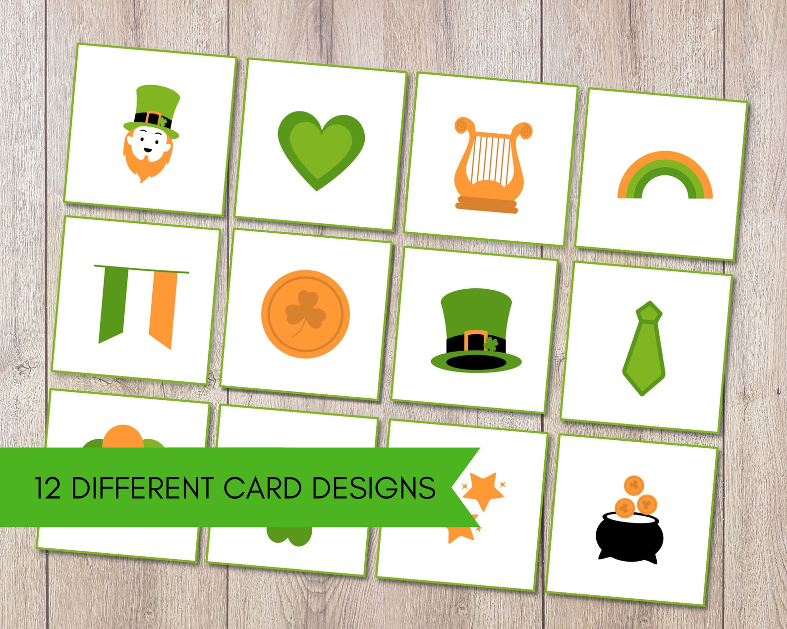 Saint Patrick's Day Match Game, Memory Game, Family Game Night, Rainy ...