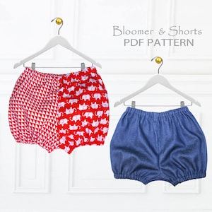 Girls Sewing Pattern Pdf Bloomer Pattern Shorts Pattern - Etsy