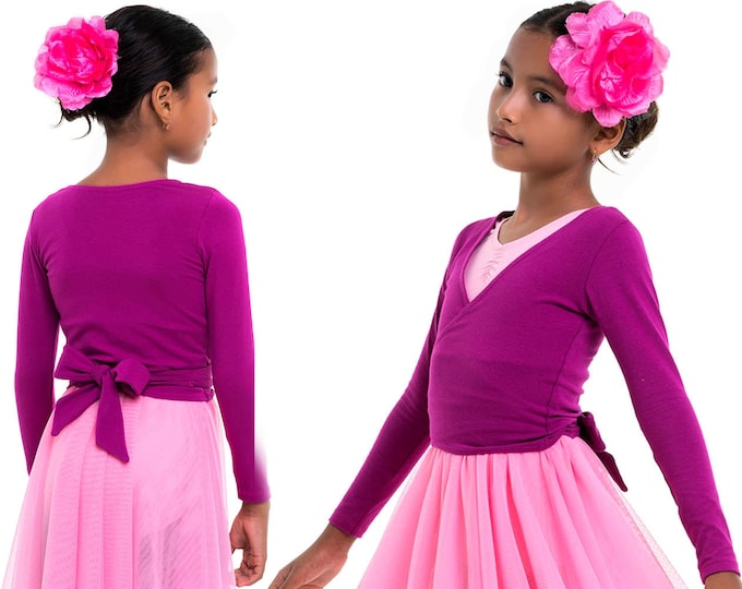 Girls Wrap Top Pattern PDF Ballet Wrap Pattern Gymnastics - Etsy