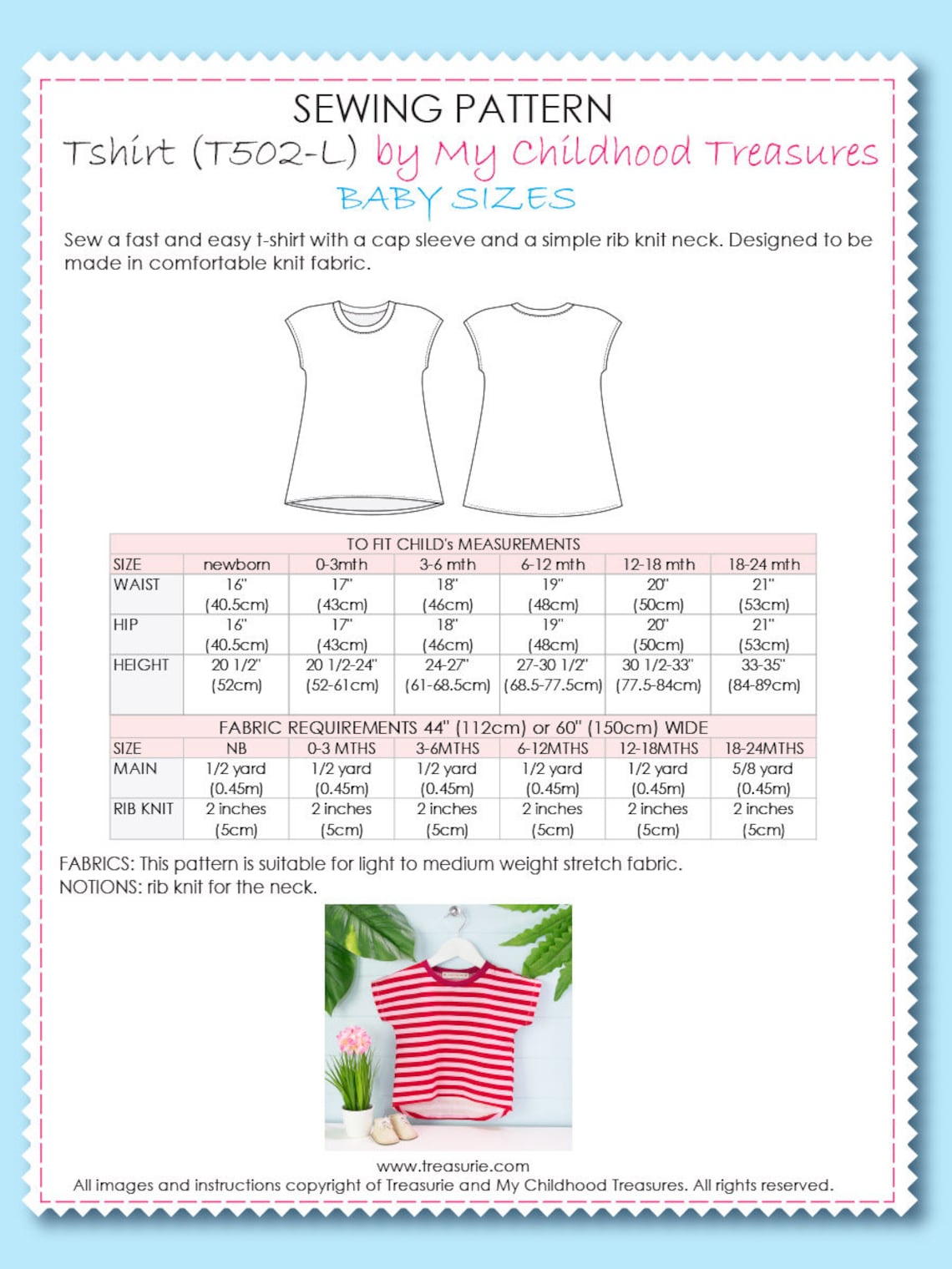 Tshirt Pattern Pdf Baby Top Pattern Baby Pattern Pdf Baby | Etsy