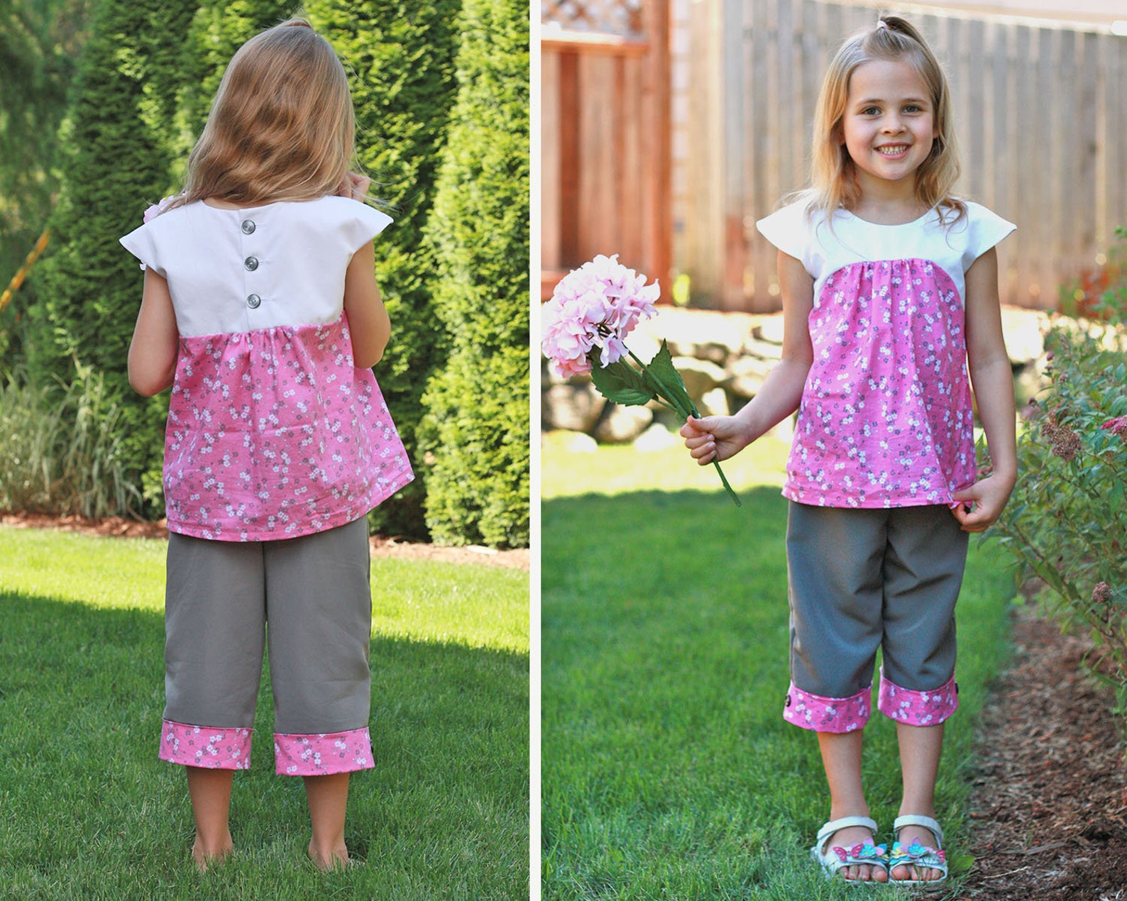 Girls Pants Pattern Pdf Pants Sewing Pattern Capri Pattern - Etsy