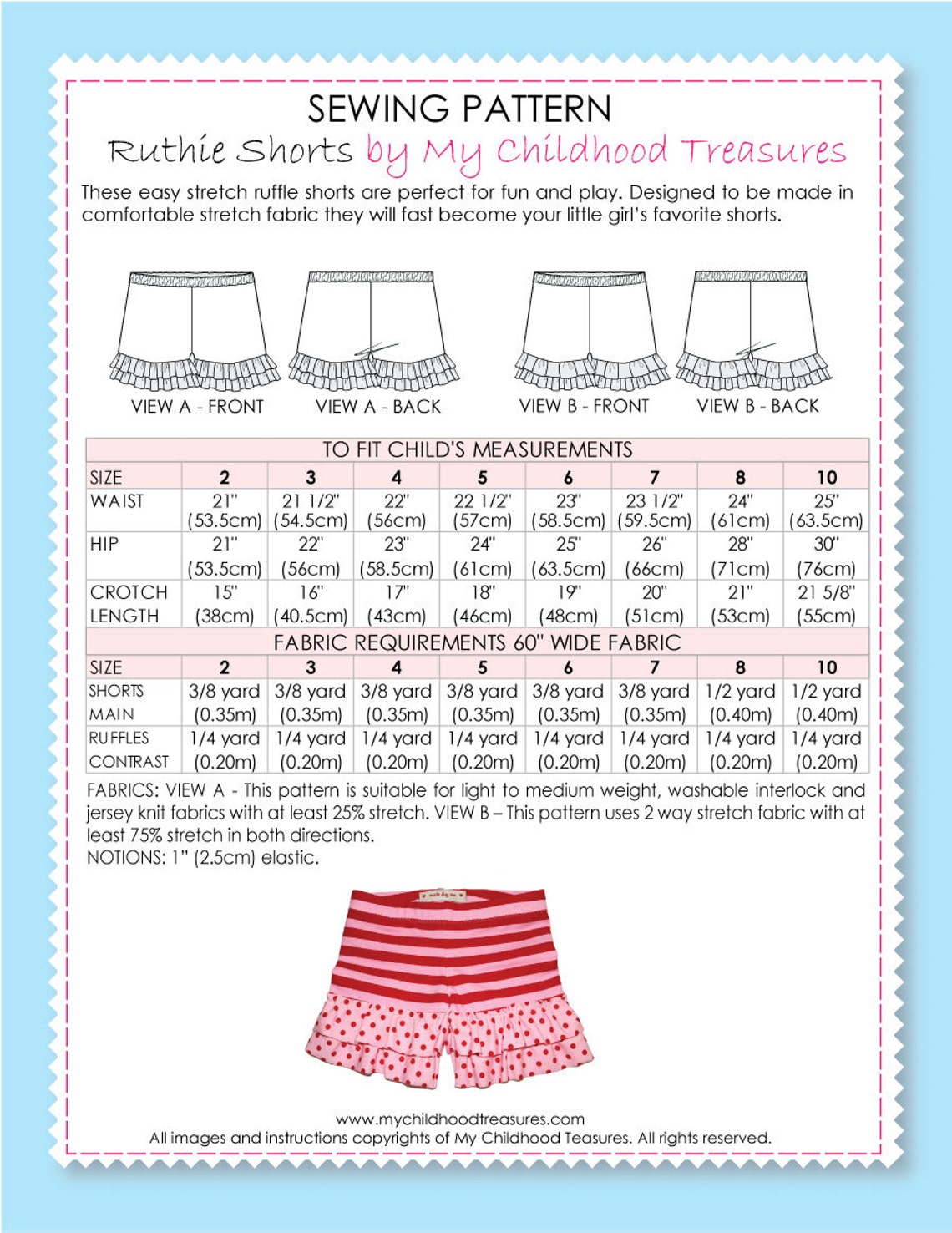 Girls Shorts Patterns Pdf Dance Shorts Pattern Gym Shorts - Etsy