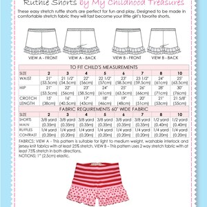 Girls Shorts Patterns Pdf, Dance Shorts Pattern, Gym Shorts Pattern ...