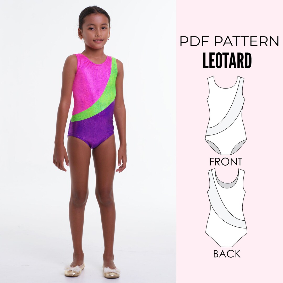 Girls Leotard Pattern PDF, Ballet Leotard Pattern, Gymnastics Leotard Pattern, Girls Sewing ...