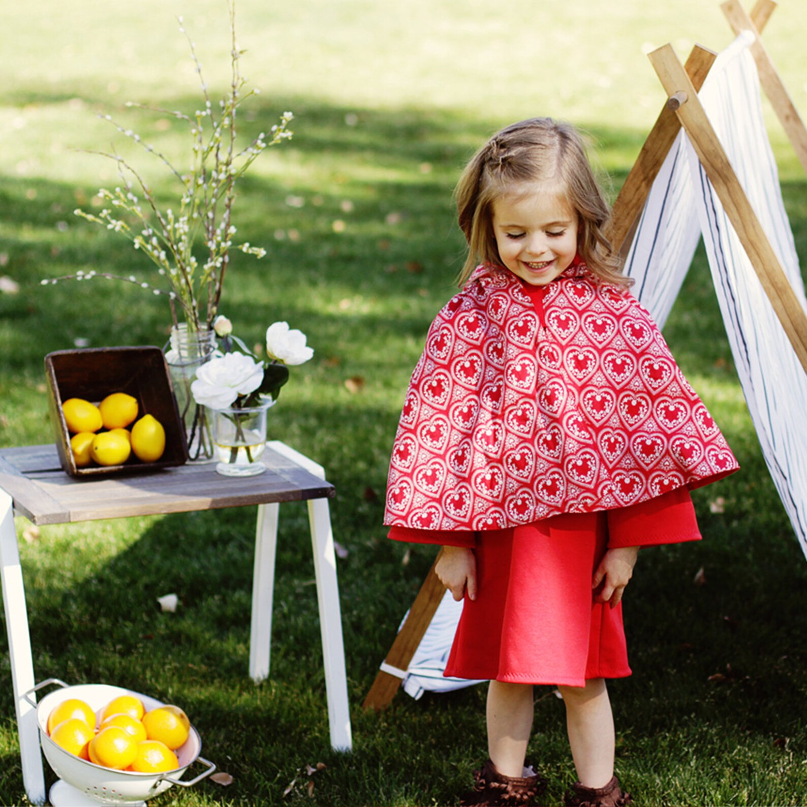 Childrens Sewing Pattern PDF Hooded Cape Pattern Child Girls - Etsy