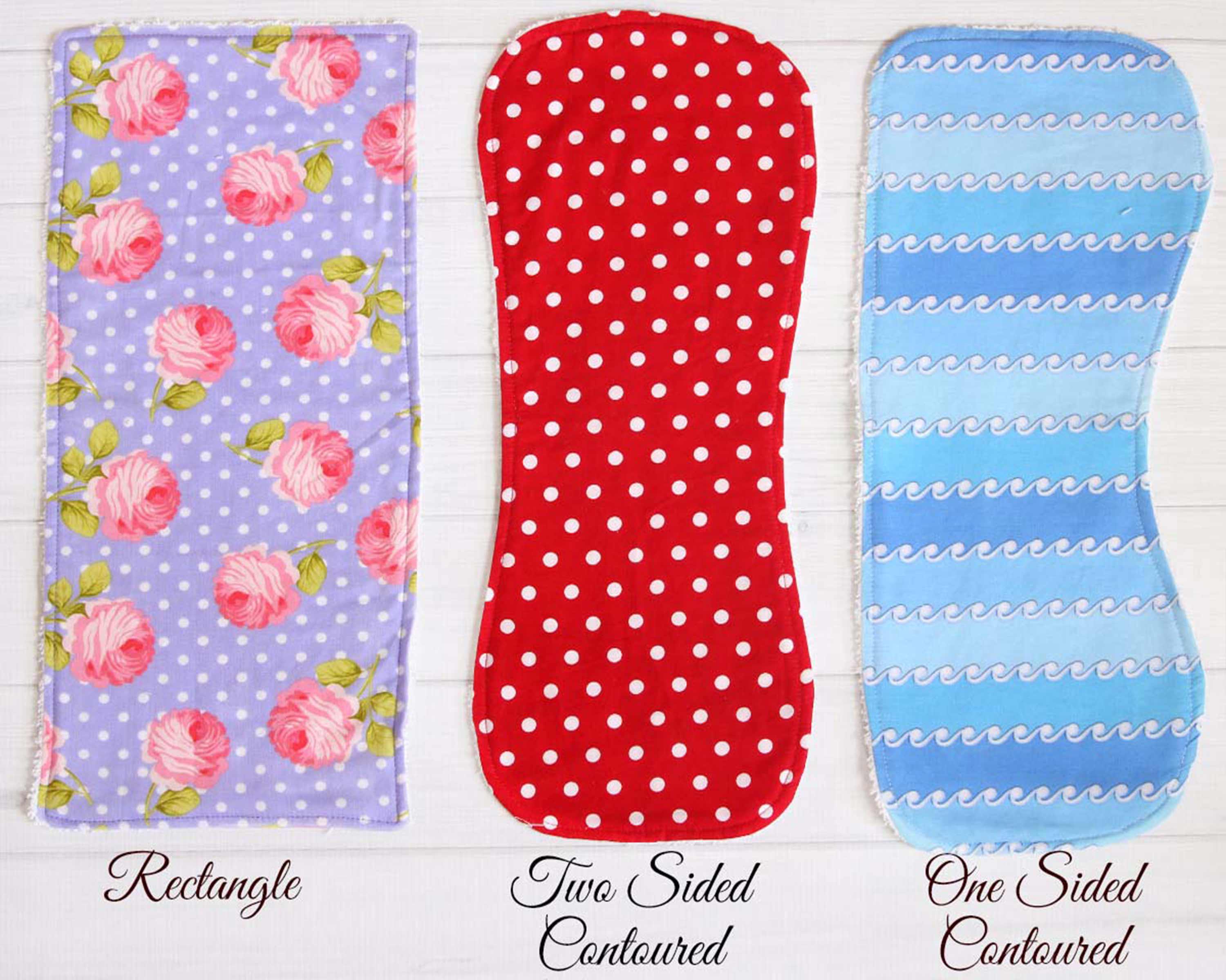 Burp Cloth Sewing Pattern, 3 Styles PDF for Beginners Including ...