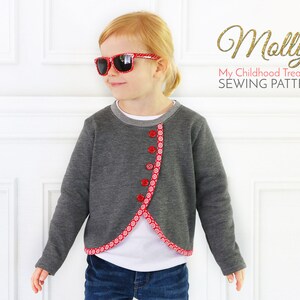 Girls Sweatshirt Sewing Pattern Pdf, Sweater Pattern, Top Patterns ...