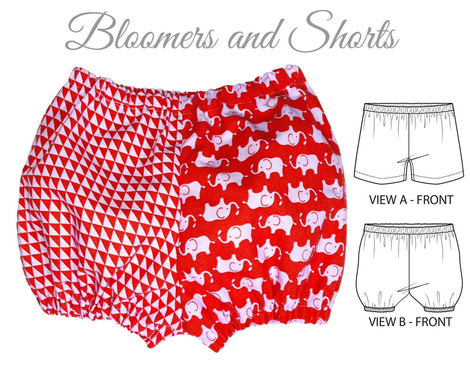 Girls Sewing Pattern Pdf, Bloomer Pattern, Shorts Pattern, Childrens ...