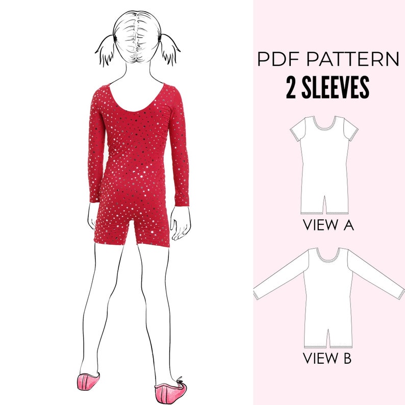 Gymnastics Leotard Pattern, Dance Sewing Pattern, Unitard Sewing ...