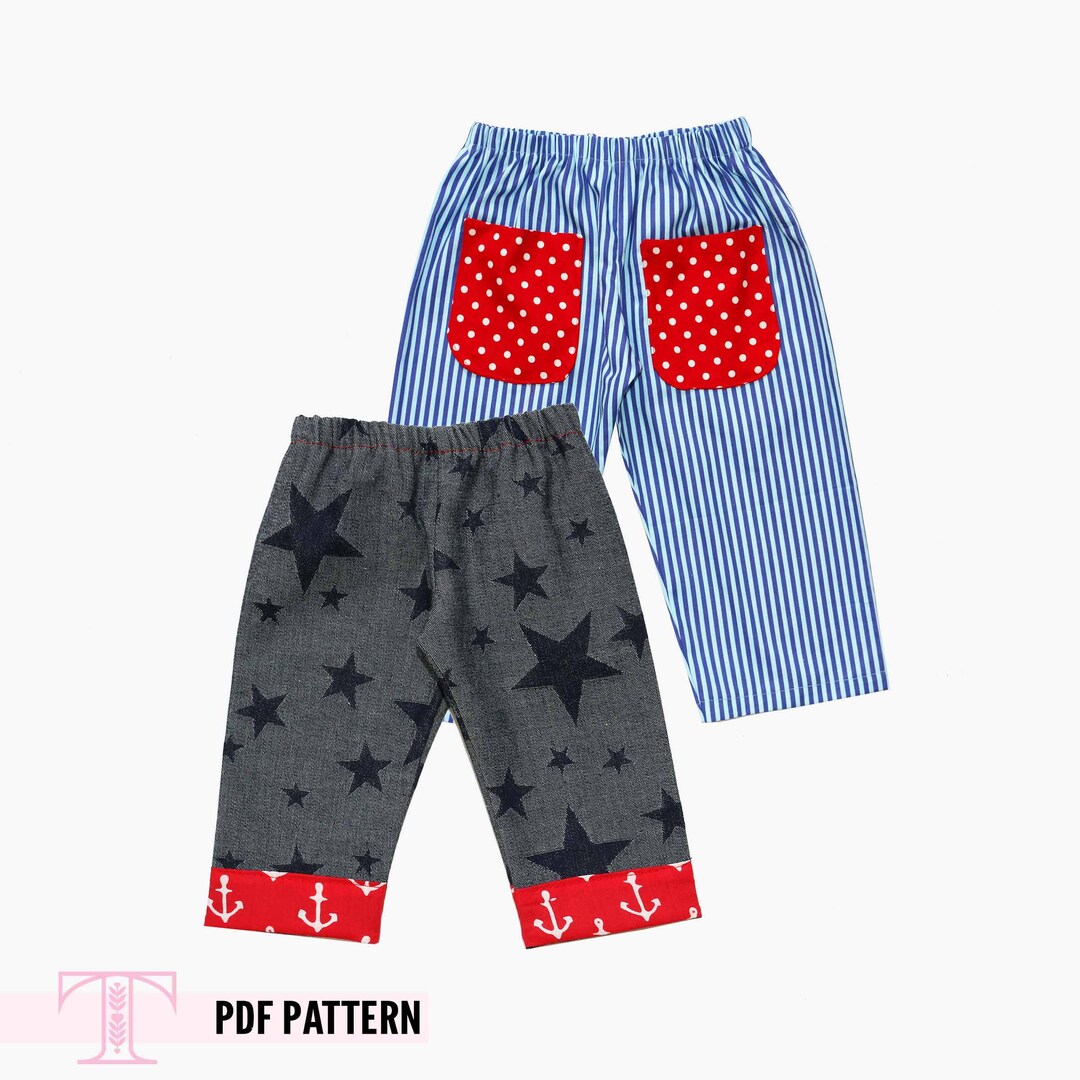 Baby Pants Pattern, Baby Sewing Pattern Pdf, Baby Trousers Pattern ...