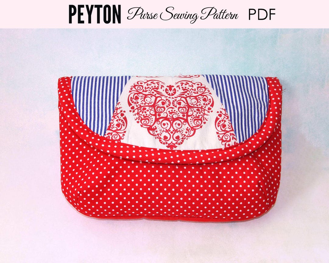 Clutch Purse Pattern, Clutch Pattern, Purse Pattern, Wristlet Clutch ...