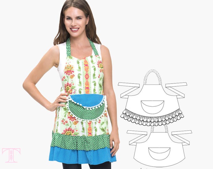 Apron Sewing Pattern, PDF Pattern, Apron Pattern, Pdf Sewing Pattern ...