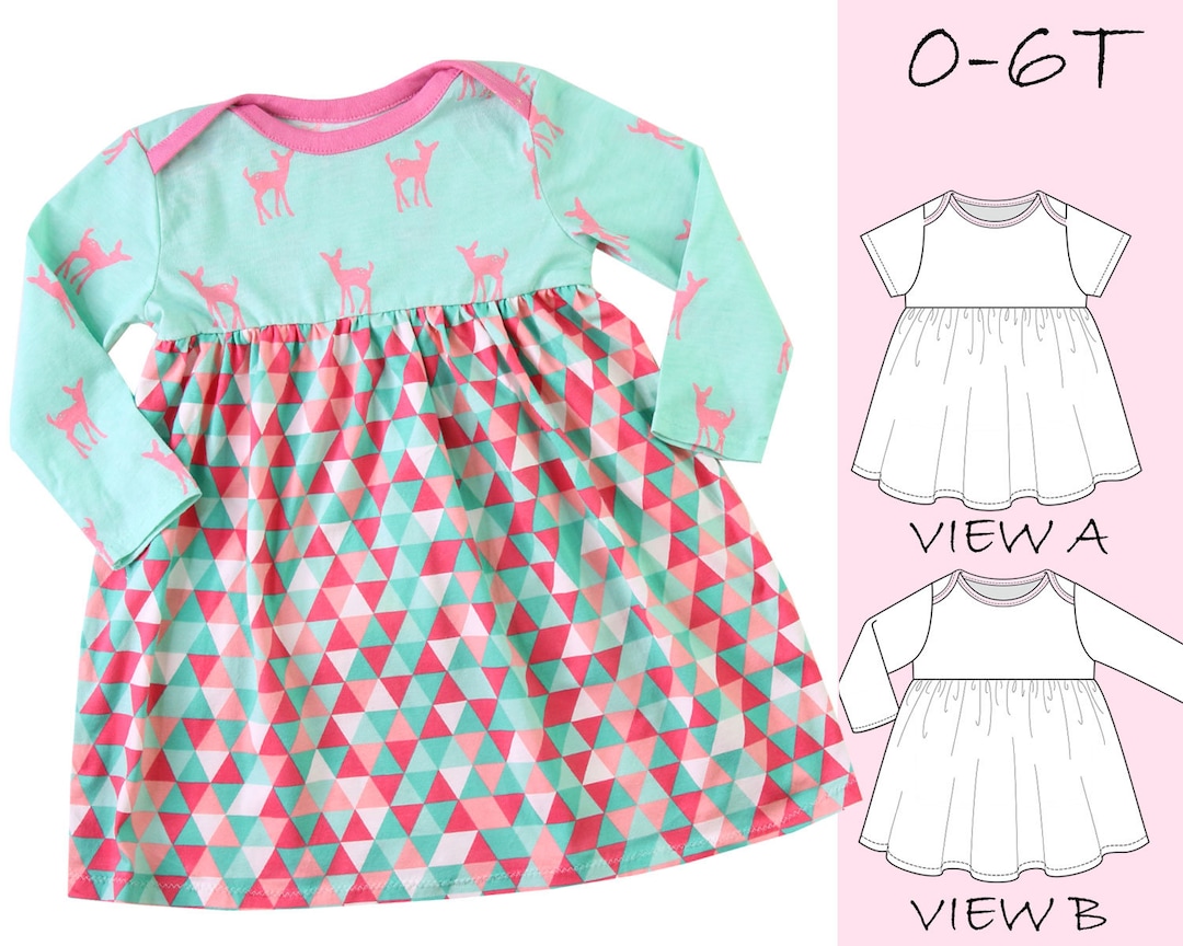 EASY Baby Dress Pattern, Baby Sewing Pattern, PDF Pattern, Toddler ...