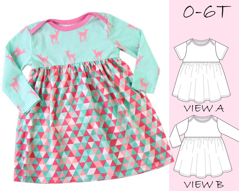 EASY Baby Dress Pattern PDF Pattern Toddler Patterns Little - Etsy ...