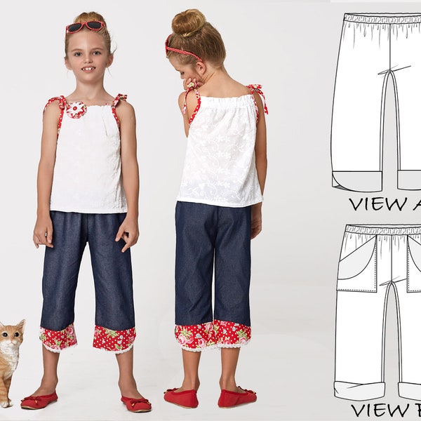 Capri Pants Pattern - Etsy