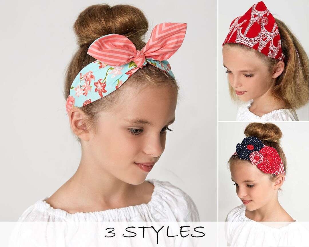 Retro Headband Pattern Pdf, Hairband Pattern, Headband Sewing Pattern ...