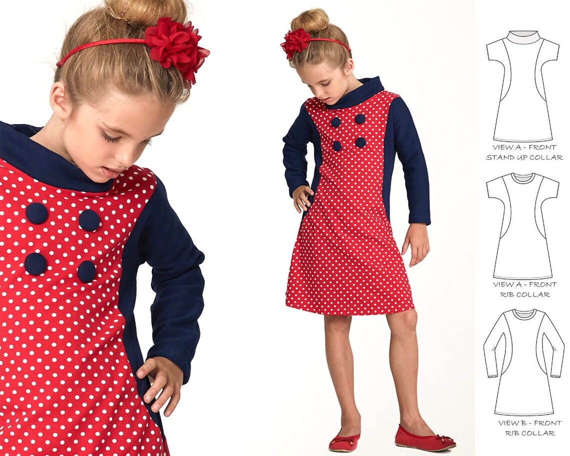 Girls Dress Pattern Tunic Pattern Pdf Tween Dress Pattern - Etsy